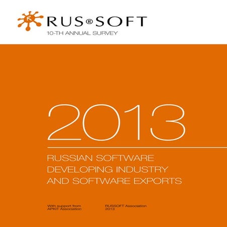 The 10th Annual Survey of the Russian Software Export Industry | PDF