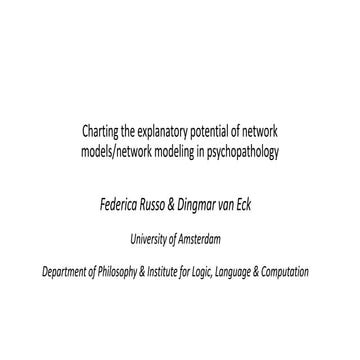 Charting The Explanatory Potential Of Network Models Network Modeling