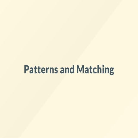 Patterns And Matching In Rust Pdf Programming Languages Computing