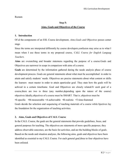 Approches to course design in ESP | PPT