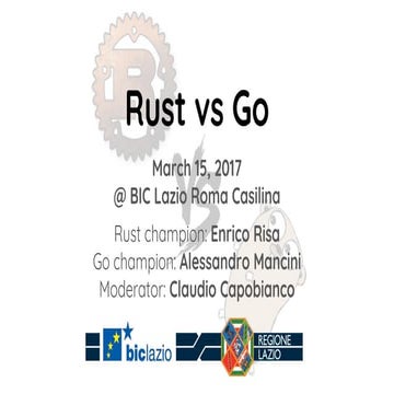 Rust vs. Go: qual è il linguaggio più adatto al tuo progetto? | PPT