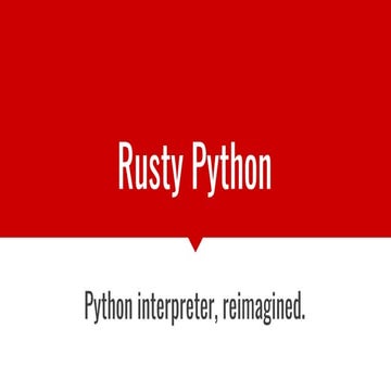 Rusty Python Ppt