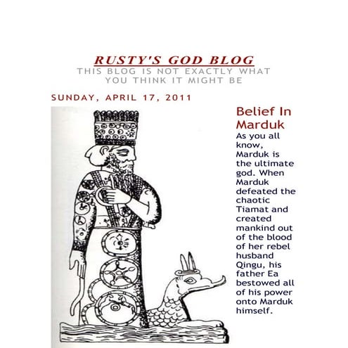Rusty's god blog . | PDF