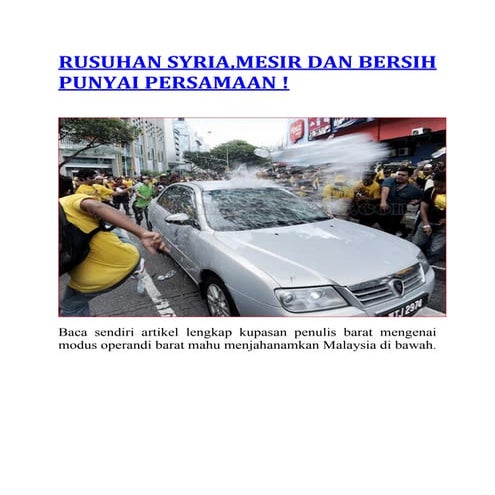 Rusuhan bersih | PDF