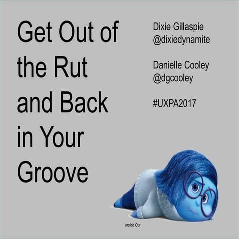 Get Out of the Rut and Back in the Groove | PPTX