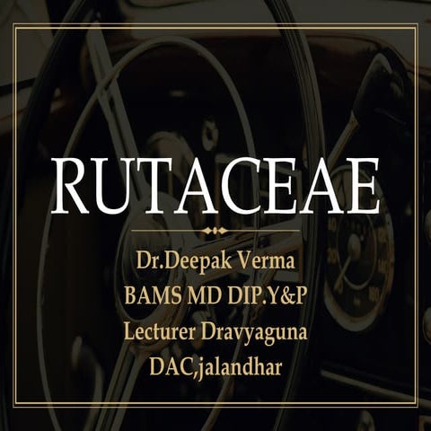 Rutaceae | PPTX