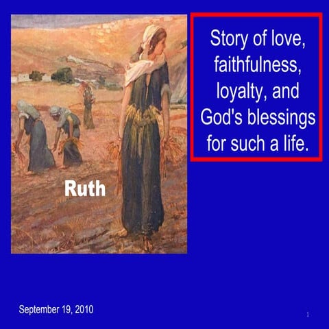 Ruth 2a Character Matters | PPT
