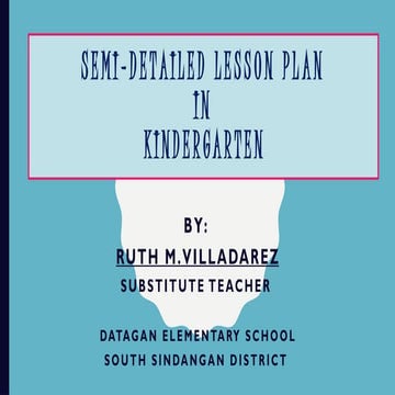 My PowerPoint presentation kindergarten. | PPTX