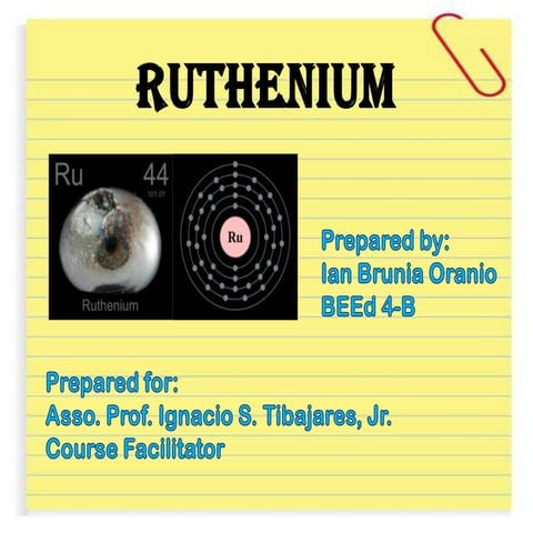 Ruthenium | PPTX