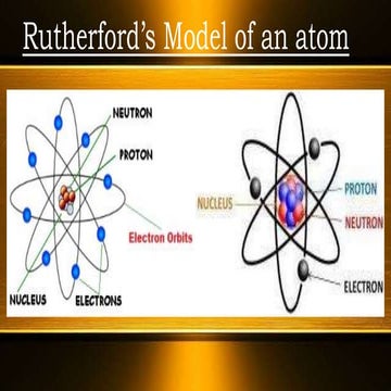 Rutherford's model of an ATOM | PPTX