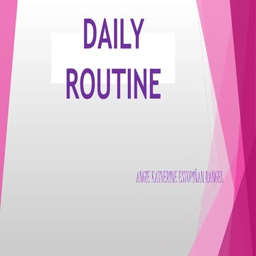 DAILY ROUTINE | PPTX