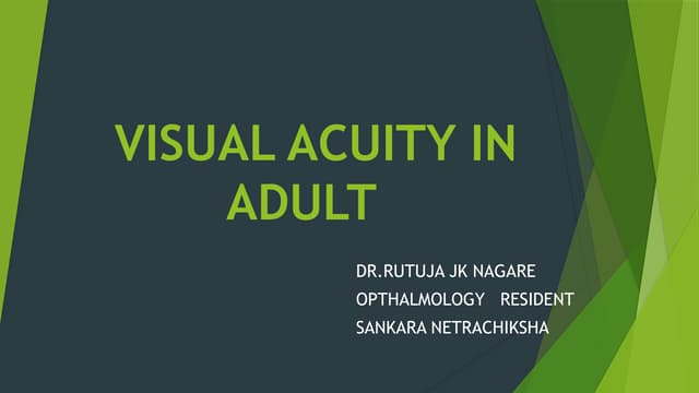 Visual acuity testing | PPTX