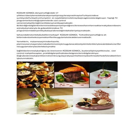 Chef Ruzgar Sunbul Summary | DOCX