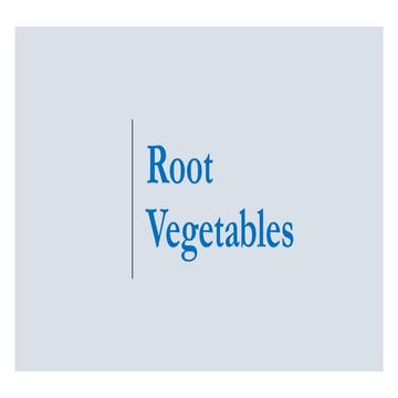 Root Vegetables | PPT