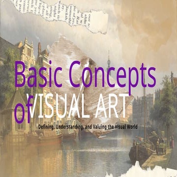Reading Visual Arts - Basic Concepts of Visual Art | PPTX