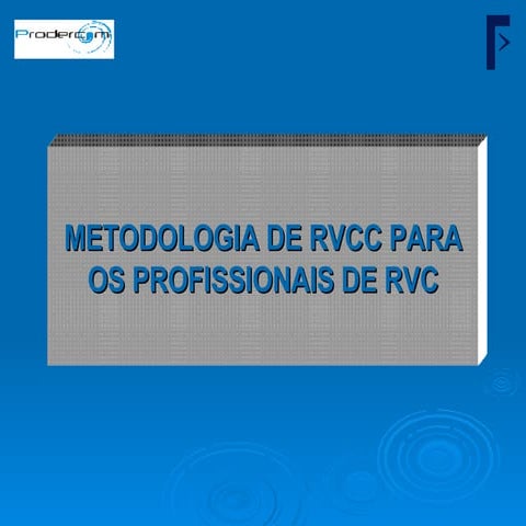 RVCC para Profissionais | PPT