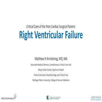 Right Ventricular Failure | PPTX