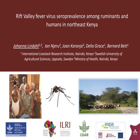 Rift Valley fever virus seroprevalence among ruminants and humans in ...