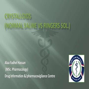 Ringers VS Normal saline.pptx