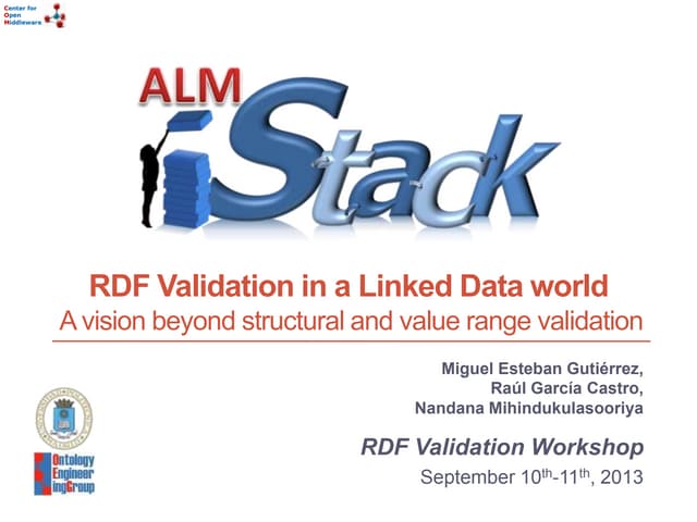 Rdf Validation In A Linked Data World A Vision Beyond Structural And