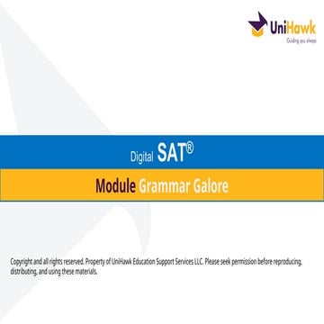 The Digital SAT - Form, Sense, and Structure | PPTX
