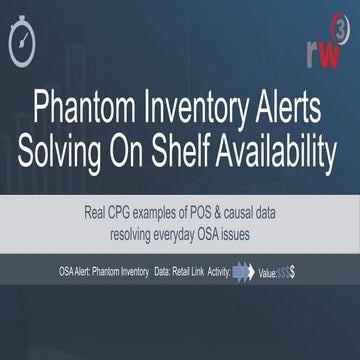 RW3 Retail Execution Phantom Inventory 2018 | PPT