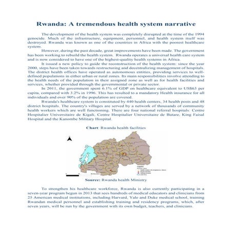 Rwanda: a tremendous health system narrative | PDF