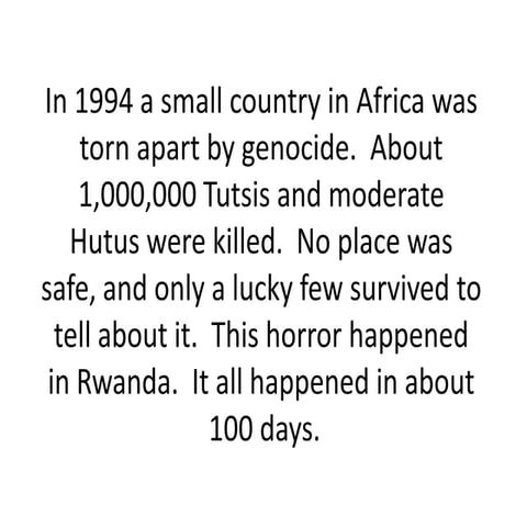 Rwanda Genocide by:Ramsey | PPT