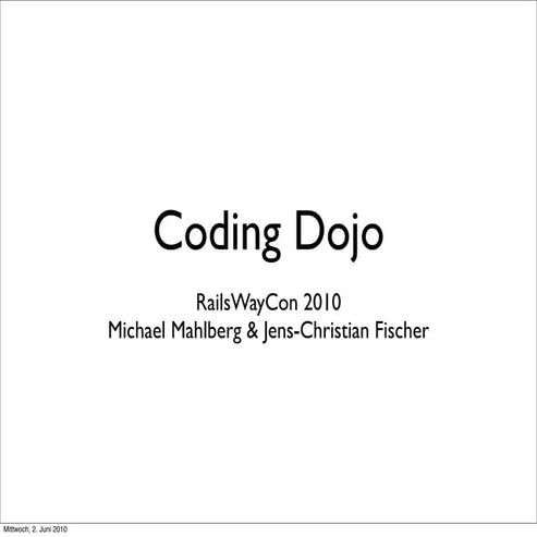 Ruby Coding Dojo Pdf