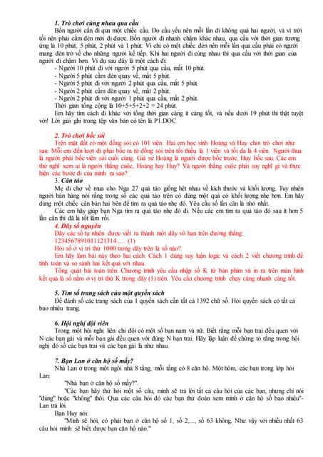 20 bai lap trinh scratch | PDF