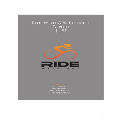 Ride With GPS: Research Report | PDF