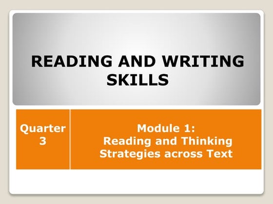 Reading and Writing - Outlining | PPT