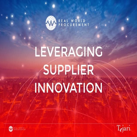 Leveraging Supplier Innovation | PPT