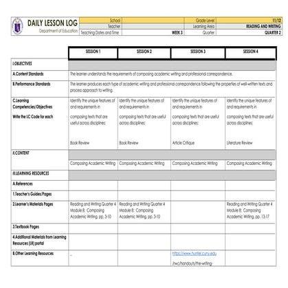 Daily Lesson Plan for Classroom Observation Template.docx