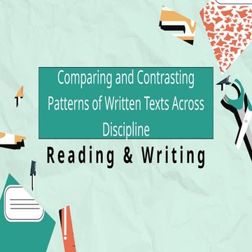 Reading and Writing. The Patterns of Development.pptx