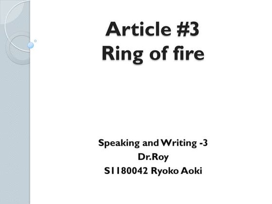 Pacific ring of fire | PDF