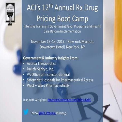 Rx Drug Pricing Boot Camp | PPTX