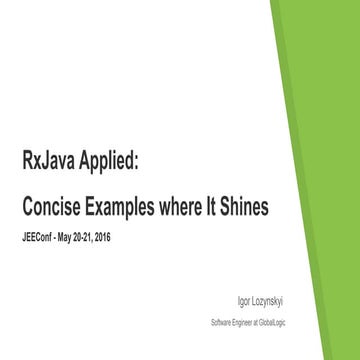 Rxjava Applied Ppt 1116