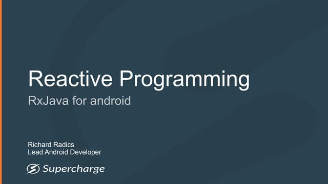 Functional Reactive Programming Rxjava On Android Ppt