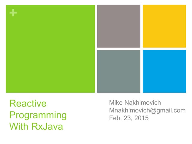 Intro to Functional Programming with RxJava | PPT Intro to Functional Programming with RxJava | PPT