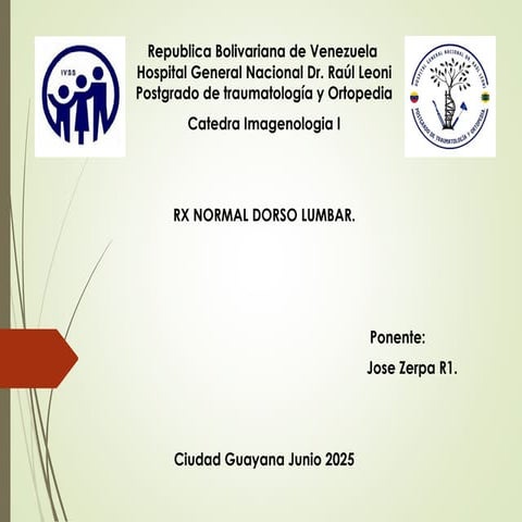 RX NORMAL COLUMNA DORSO LUMBAR seminario.ppt