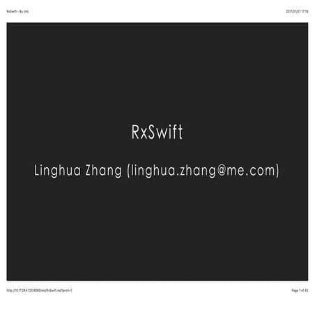 Rxswift Ppt