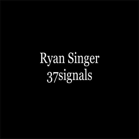 Ryan Singer | PDF