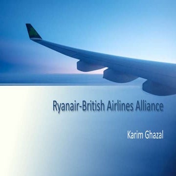 Ryanair Marketing and business development Plan | PPTX