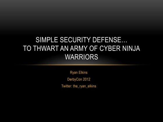 Secure by Design - Security Design Principles for the Working Architect ...
