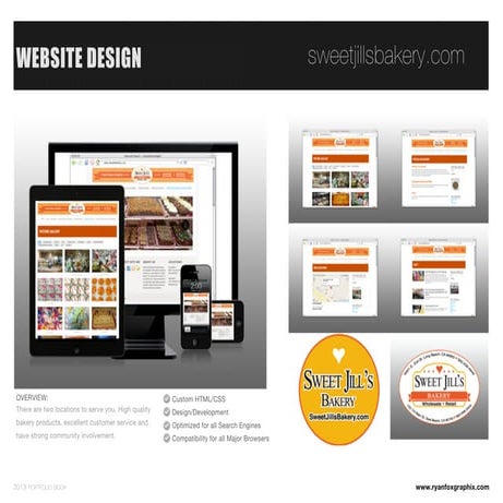 Website Design – Sweet Jill's Bakery | PDF