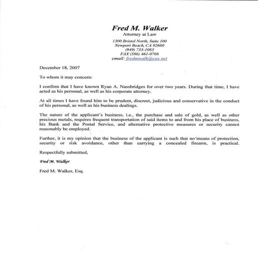 Ryan Nassbridges and Wife Receive Letter from First Lady Laura Bush | PDF