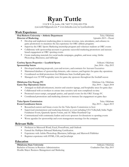 JB Resume August 2015 | DOC