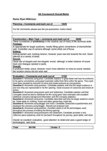 Froud lucy evaluation and overall feedback sheet | PDF