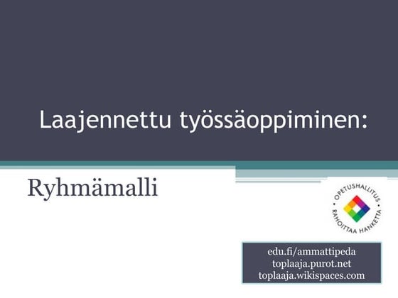 Ryhmä 5 koonti torstaista | PPT